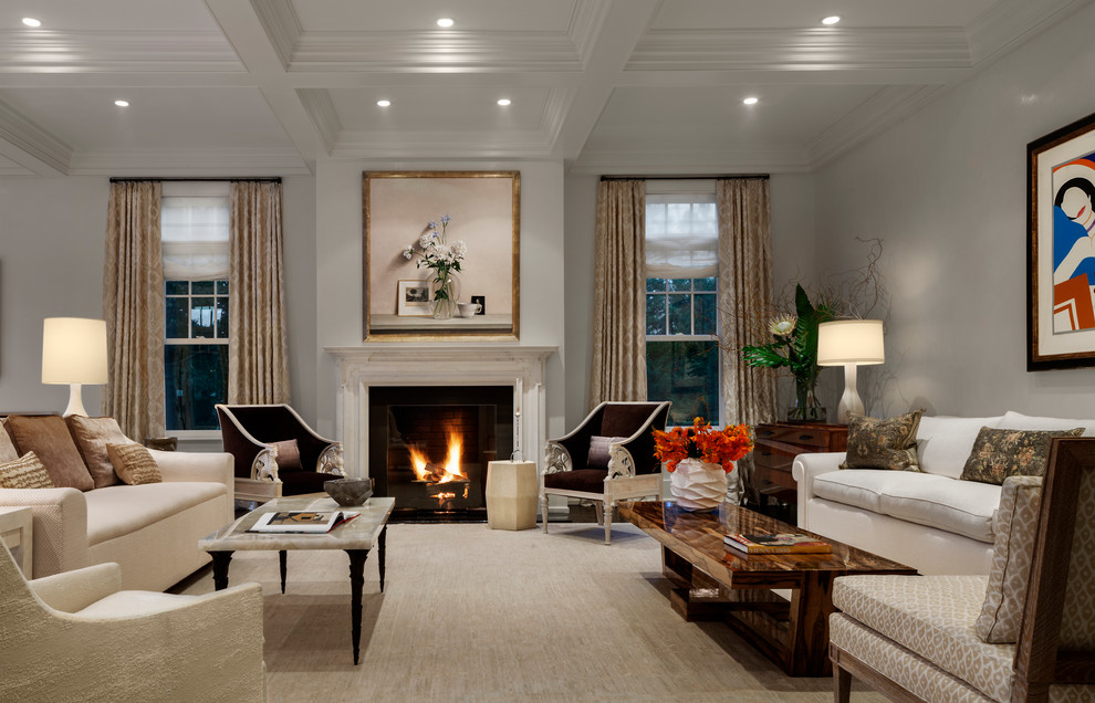 Transitional Living Room - Transitional - Living Room - New York | Houzz