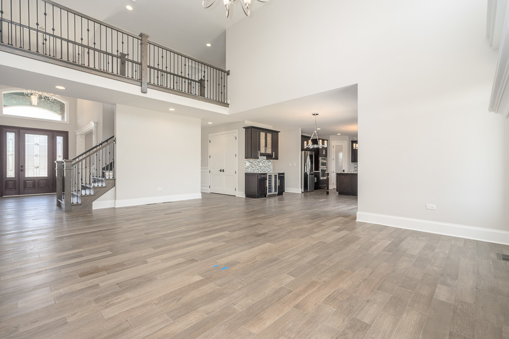 Transitional Style Home Build - Transitional - Living Room - Chicago ...