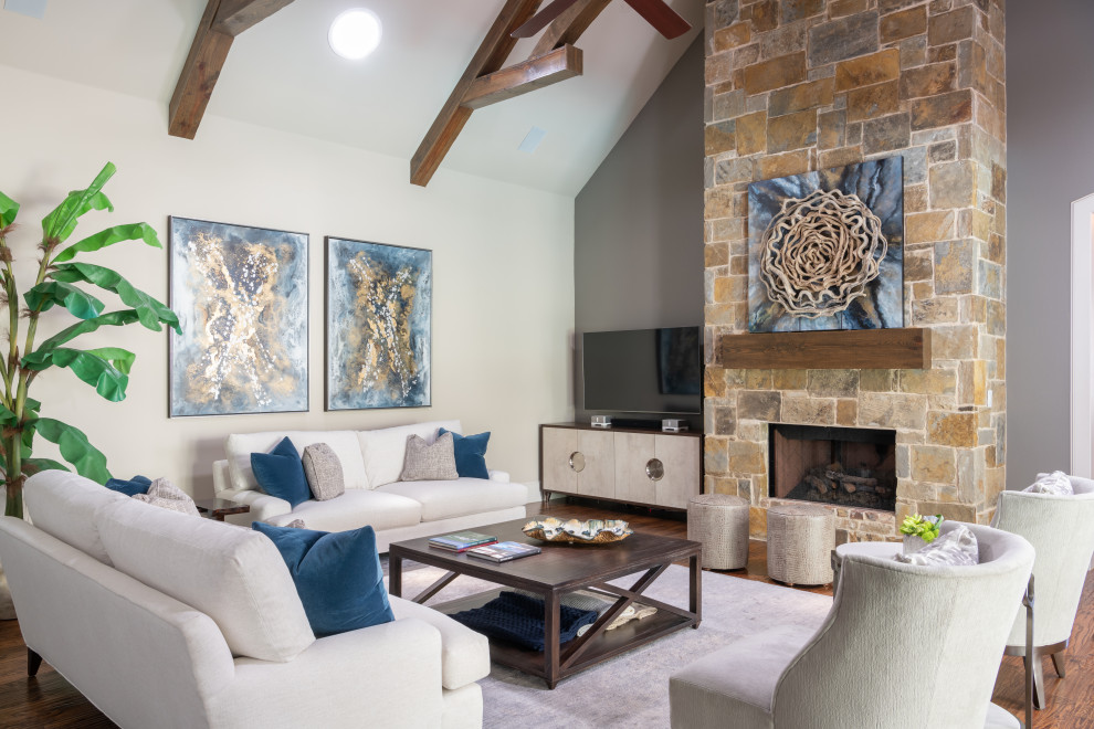 Transitional Villa - Transitional - Living Room - Dallas - by The ...