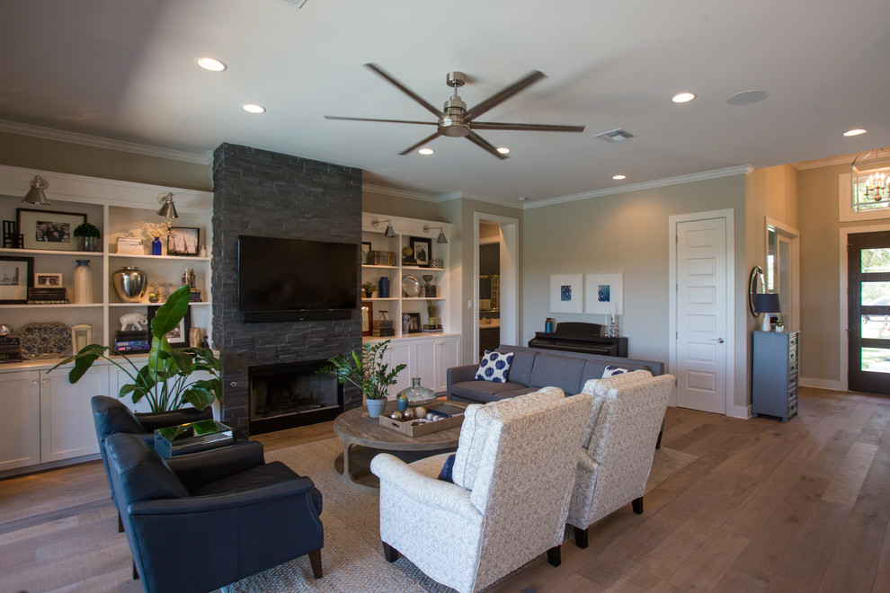 Travis Settlement - Transitional - Living Room - Austin - by Strobel ...