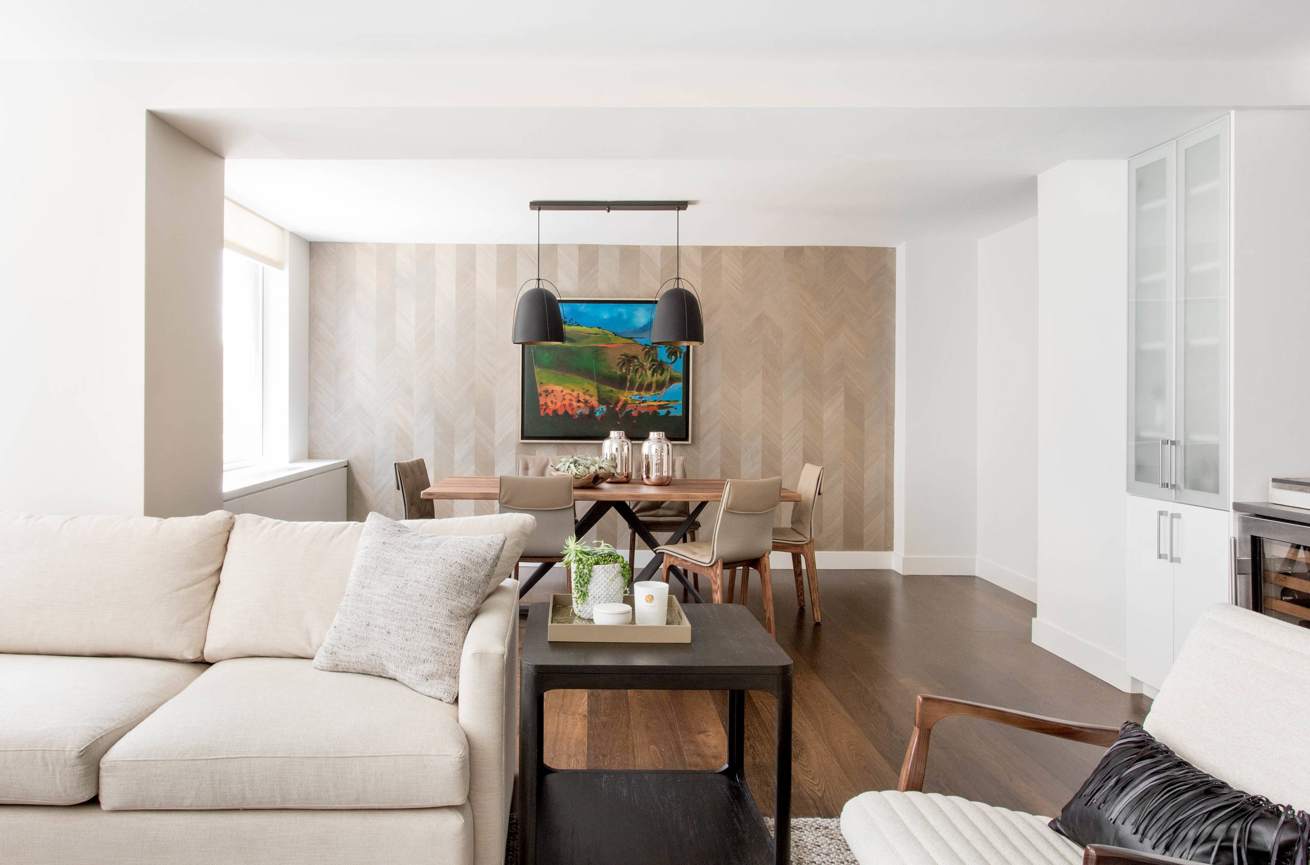 Tribeca Living Room New York City Modern By Caroline Kopp Interior ...