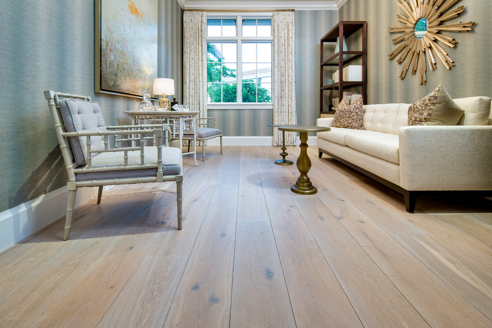 Tropea - Legno Bastone Wide Plank Flooring - Transitional - Living Room ...