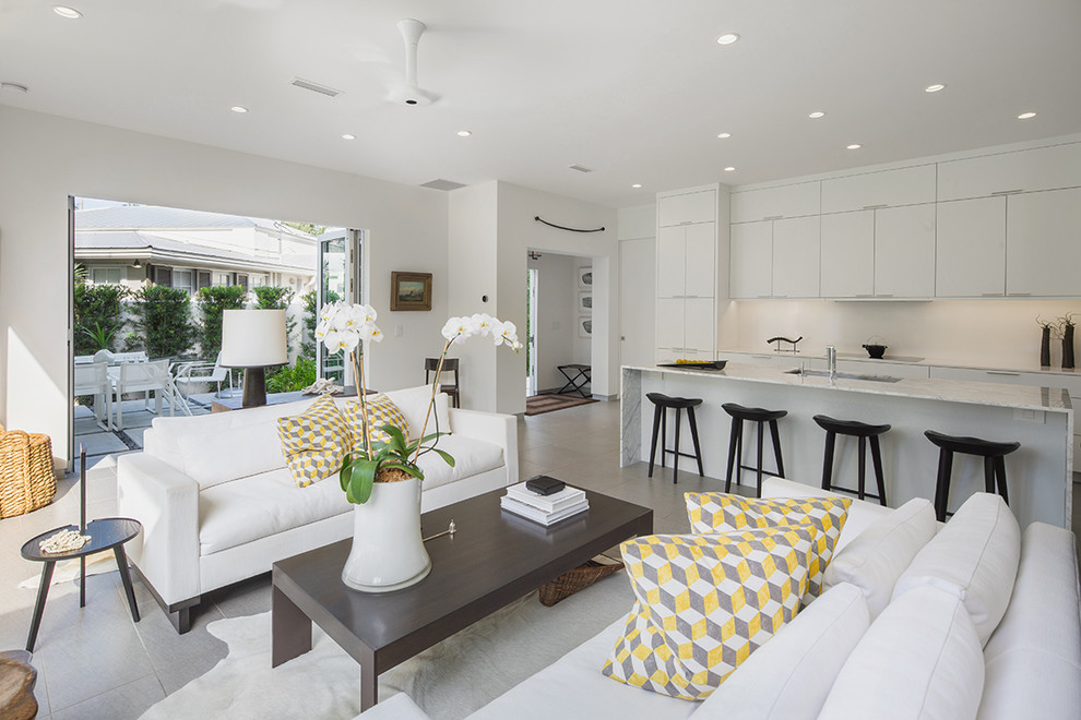 Tropical Minimal - Contemporary - Living Room - Miami - by Bender ...