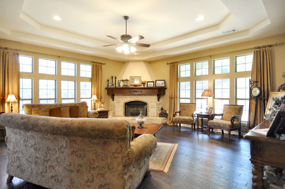 Tudor Style Home - Traditional - Living Room - Dallas - by house plan ...