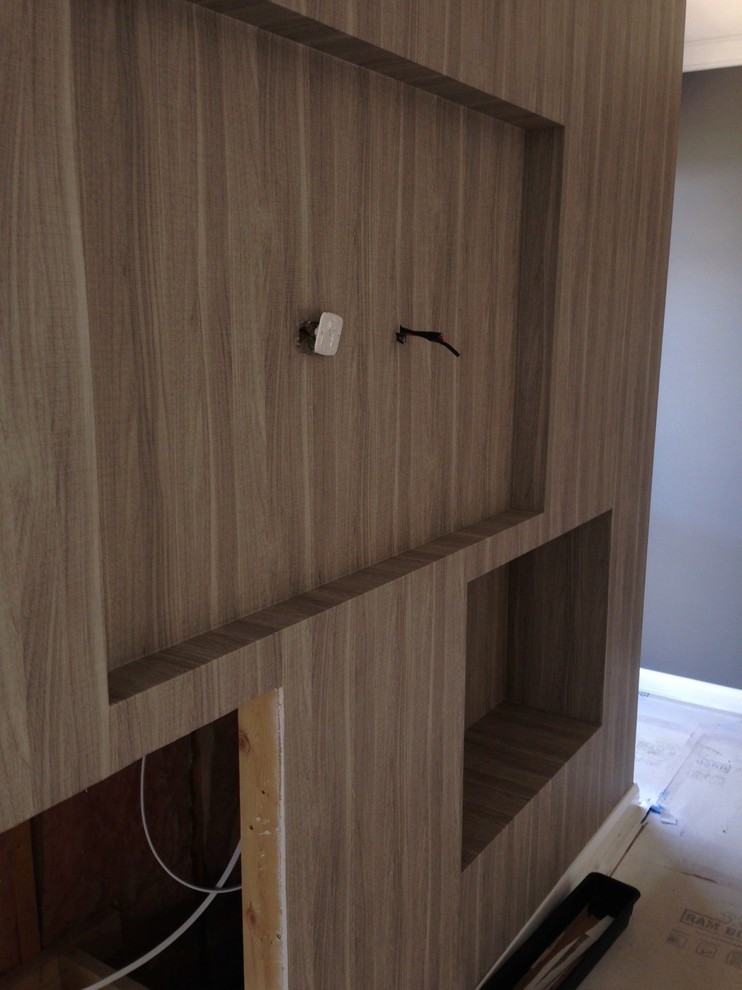 TV Entertainment Recessed Wall - Modern - Living Room - Melbourne - by ...