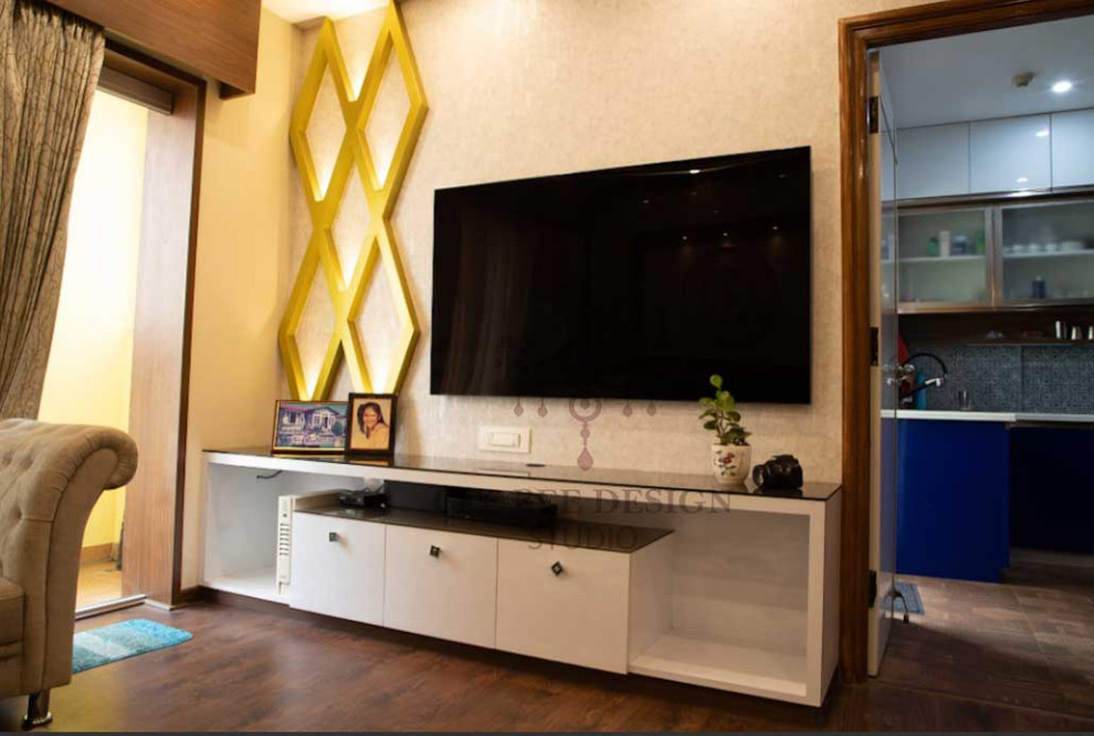 Tv Unit Area - Modern - Living Room - Bengaluru - by CEE BEE Design ...
