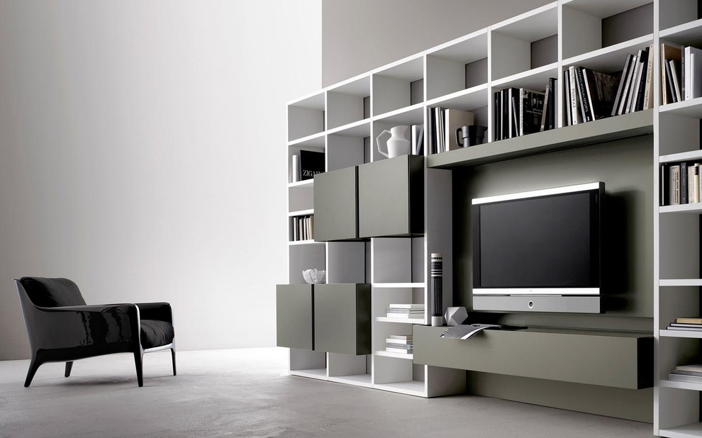 TV Wall Unit, Sangiacomo Italy - Modern - Living Room - Boston - by IL ...