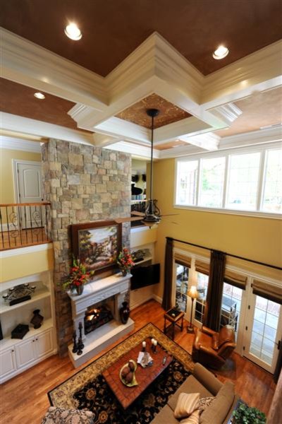Two story Family Room - Traditional - Living Room - Other - by HOUCK ...