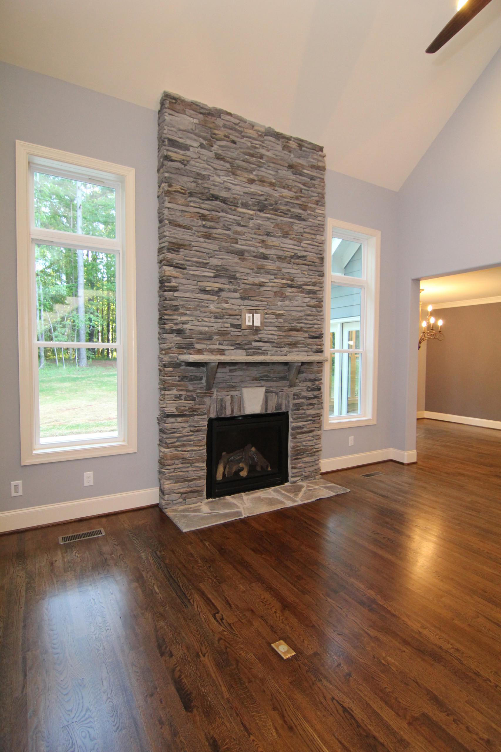 Two Story Fireplace