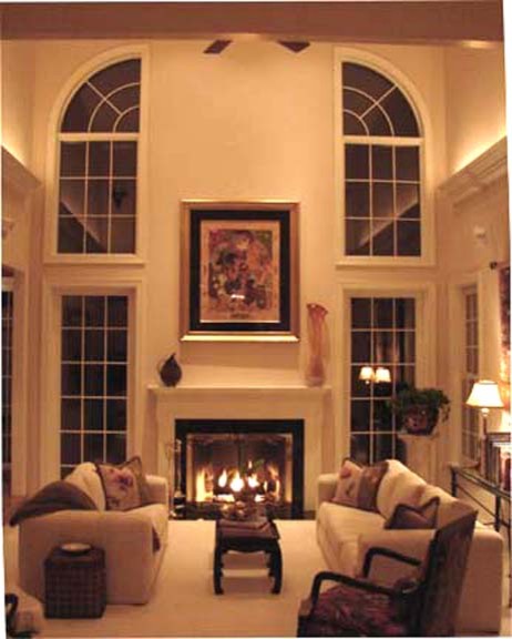 two story living space - Traditional - Living Room - DC Metro - by ...
