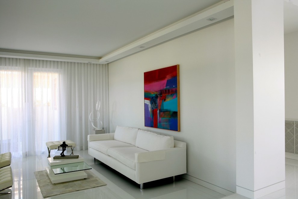 Two Tone Impact Window Project - Modern - Living Room - Miami - by ...