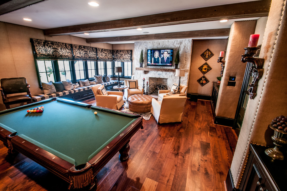 Ultimate Swanky Man Room - Traditional - Living Room - Charlotte - by ...