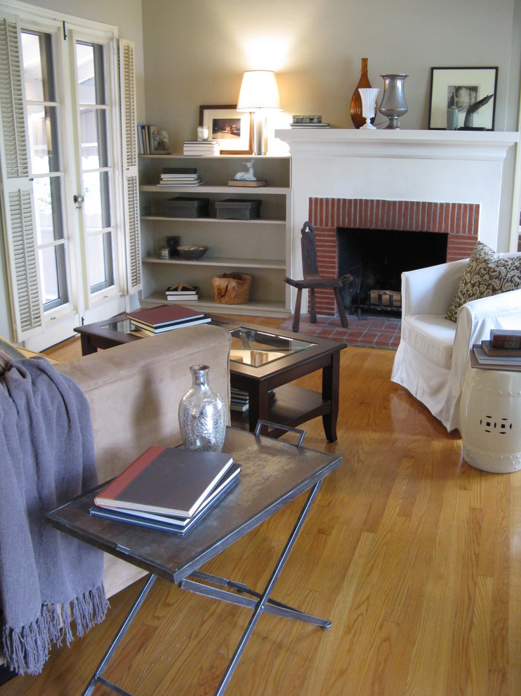 Updated Traditional Cottage Living Room - Eclectic - Living Room - Los ...