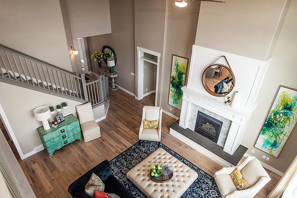 Utah Valley Parade of Homes 2015 - Transitional - Living Room - Salt ...