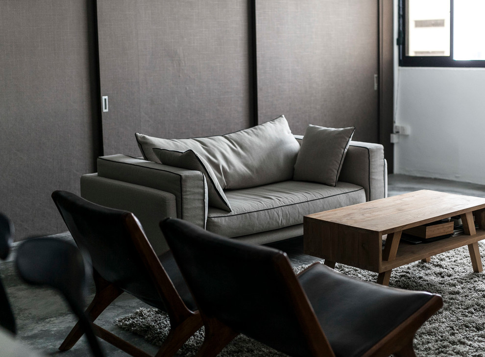 Utilitarian Apartment - Industrial - Living Room - Singapore - by The ...
