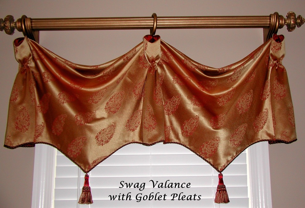 Valances on Rods - Traditional - Living Room - Other - by The Interiors ...
