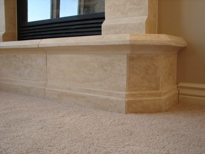 Venetian Custom Stone Surrounds - Midcentury - Living Room - Salt Lake ...