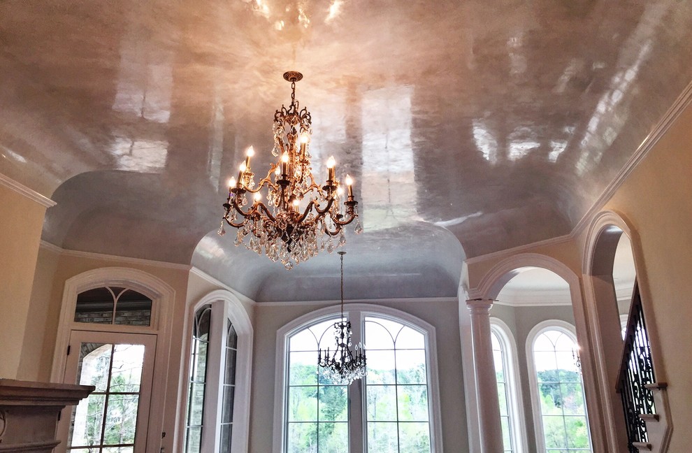 Venetian Plaster - Transitional - Living Room - Atlanta - by Struttura ...