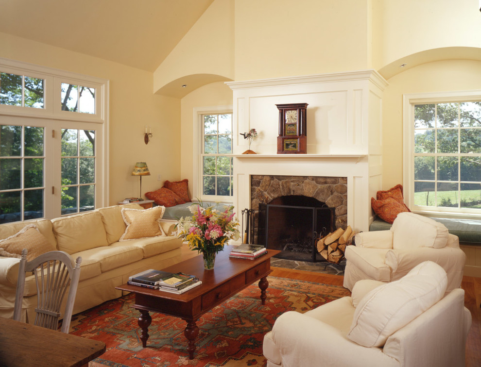 Vermont Cottage - Traditional - Living Room - Burlington - by HAYNES ...