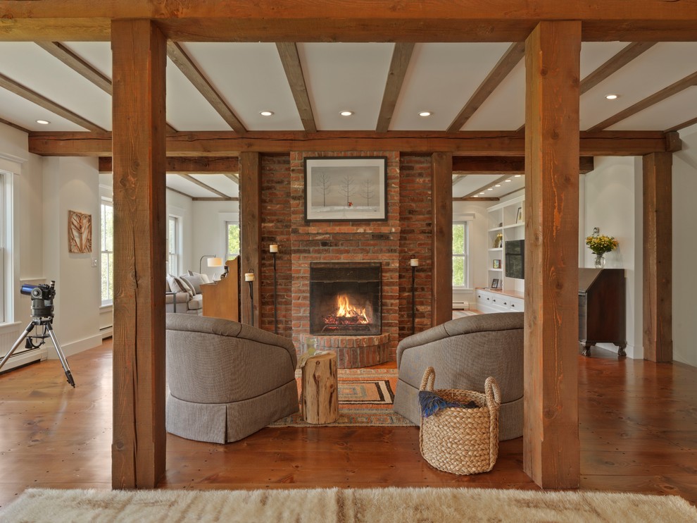 Vermont Farmhouse - Farmhouse - Living Room - Burlington - by Carol ...