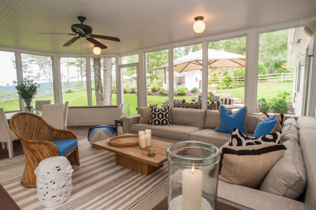 Vine Cottage, The Berkshires, Massachusetts - Rustic - Living Room ...