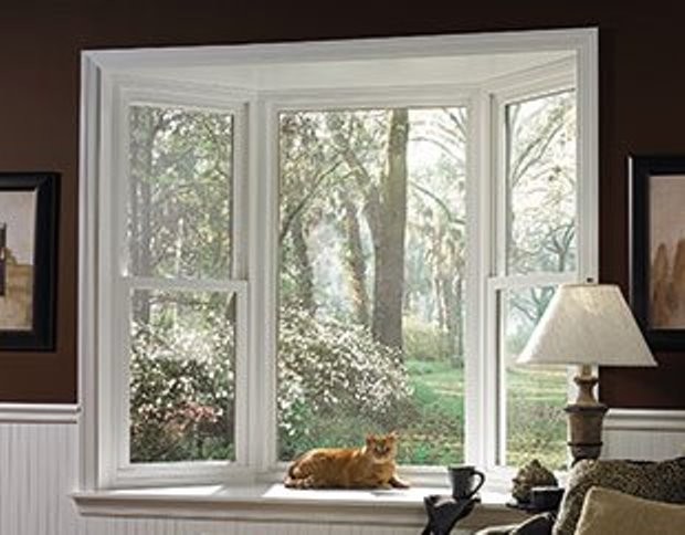 Vinyl Bay Window - Classique - Salon - San Francisco - par Pella Doors ...