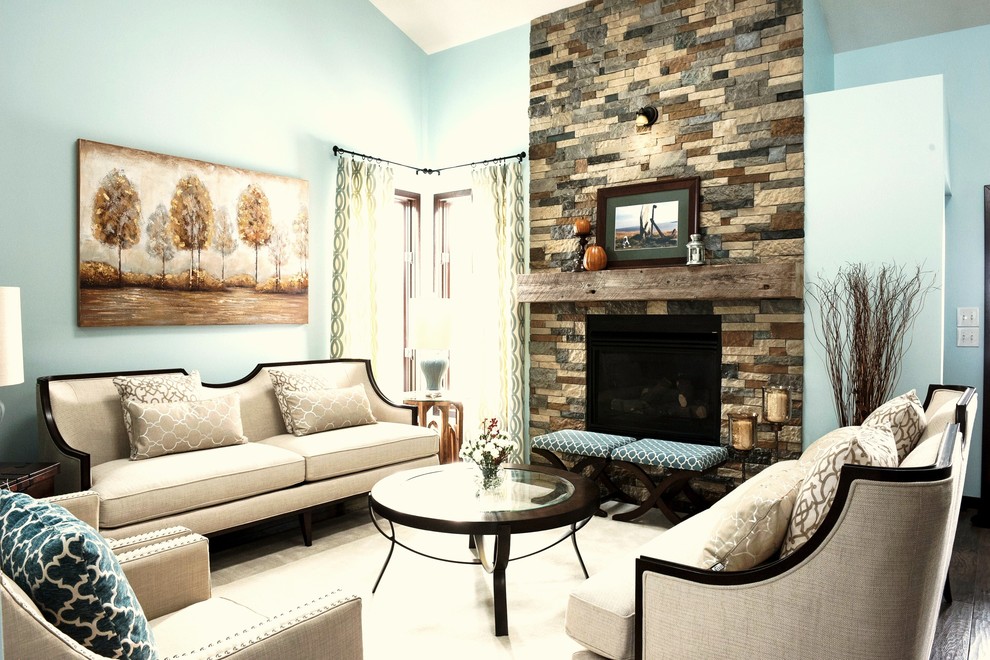 Visiting Room Fireplace - Transitional - Living Room - Birmingham - by ...