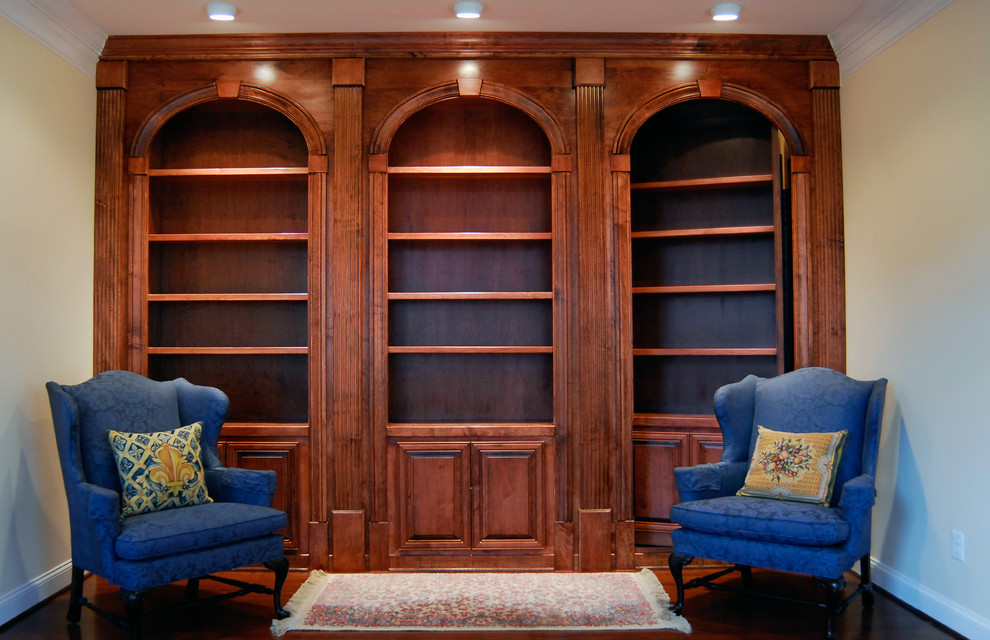 Wall of Bookcases with Secret Passageway - Living Room - DC Metro - by ...