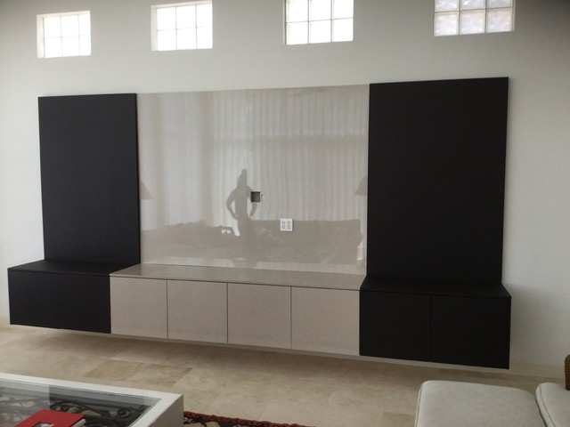Wall unit, West Palm Beach - Moderne - Salon - Miami - par ABV Wood ...