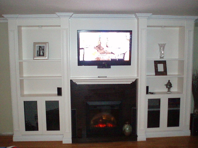 Wall Units - Traditional - Living Room - Toronto - by Savoy Kitchens By ...