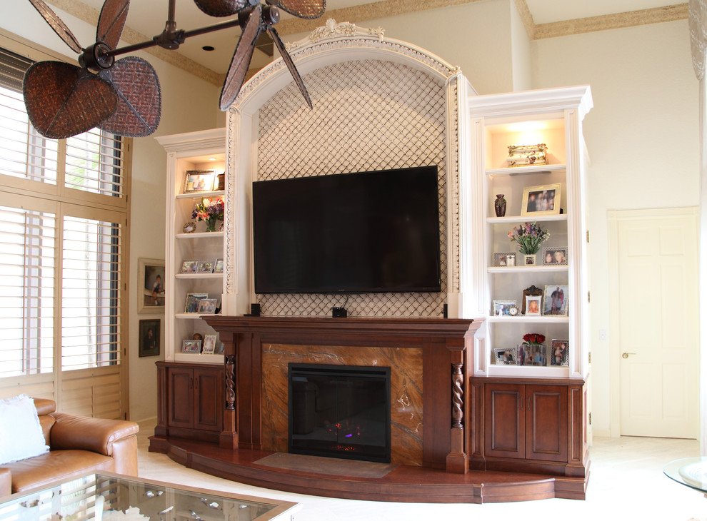 Wall Units - Traditional - Living Room - Miami - by User | Houzz