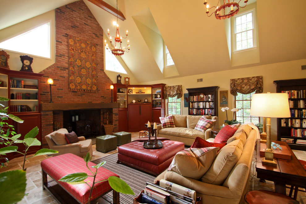 Warm, Country Home - Transitional - Living Room - New York - by Belle ...