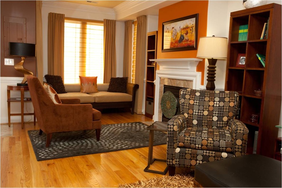 Washington, D.C. Row House - Contemporary - Living Room - DC Metro - by ...