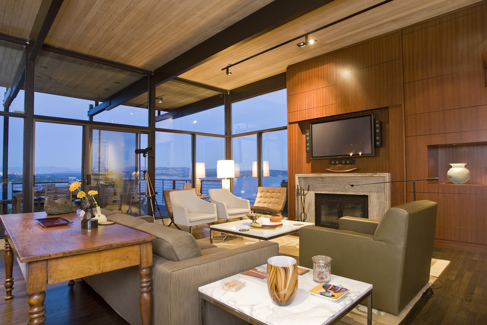 Washington Park - Contemporary - Living Room - Seattle - by Prentiss ...
