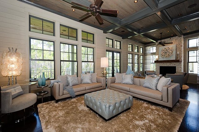 Watercolor Home | Designer Cara McBroom - Contemporáneo - Salón - Miami ...