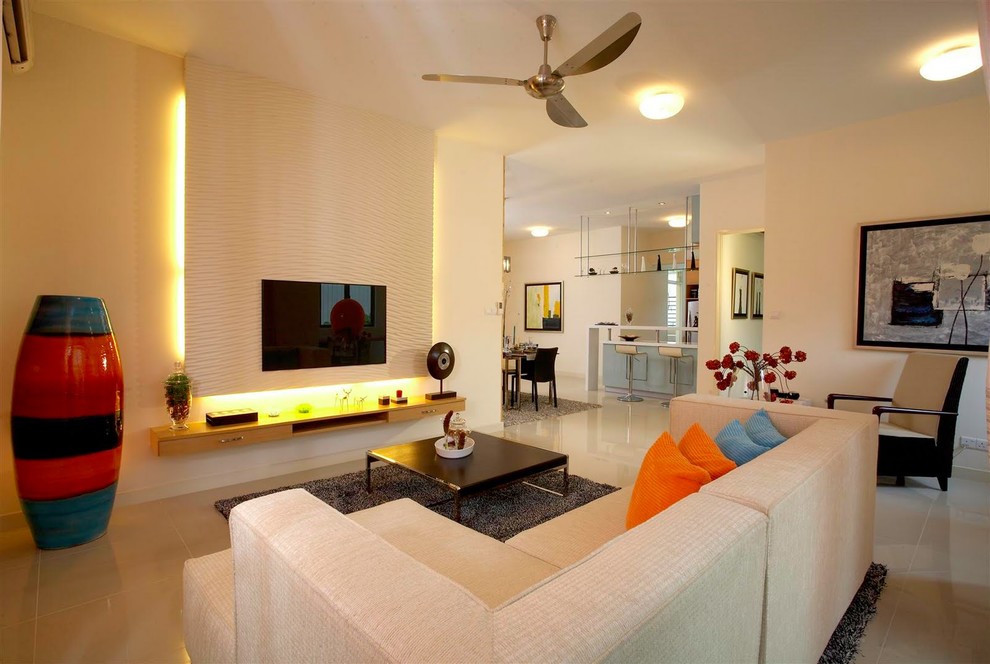 We Do What They Love - Contemporary - Living Room - Hyderabad - by Arth ...