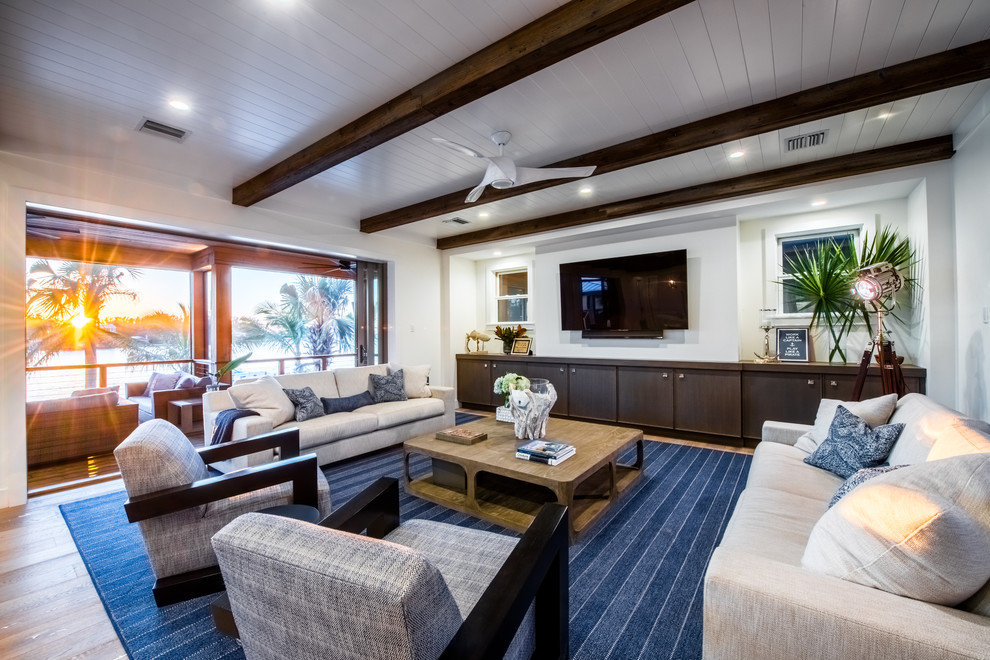 West Coast Island House - Tropical - Living Room - Tampa - by alene ...