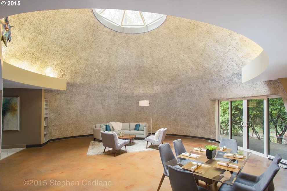 West Linn Dome Home - Contemporain - Salon - Portland - par Greylyn ...