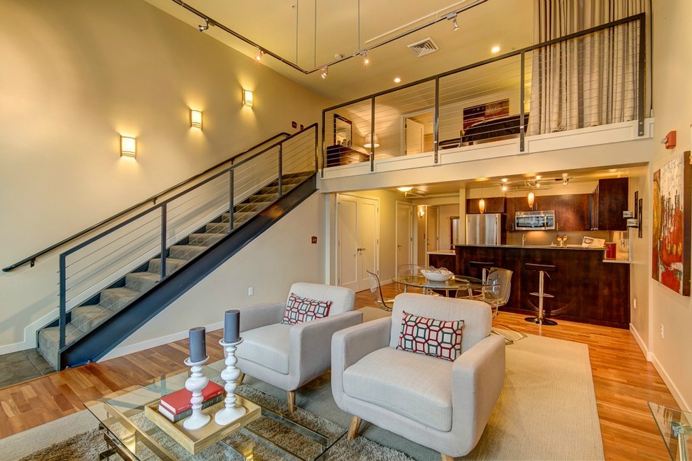 Western Ave Lofts - Living Room - Seattle - by Seattle Staged to Sell ...