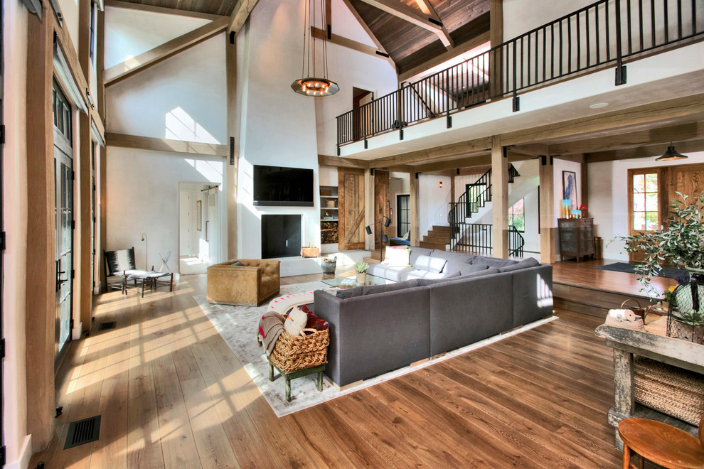 Westport Custom Post & Beam - Rustic - Living Room - Other - by Segerson Builders | Houzz