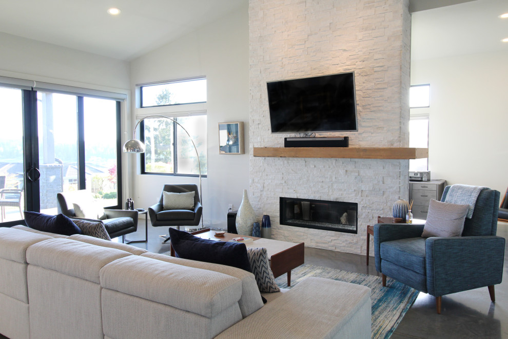 Whinnery - Midcentury - Living Room - Seattle - by Brittanys Design | Houzz