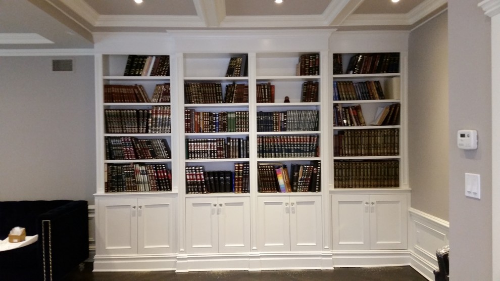 WHITE BOOK CASE - Traditional - Living Room - New York - by deco trim ...