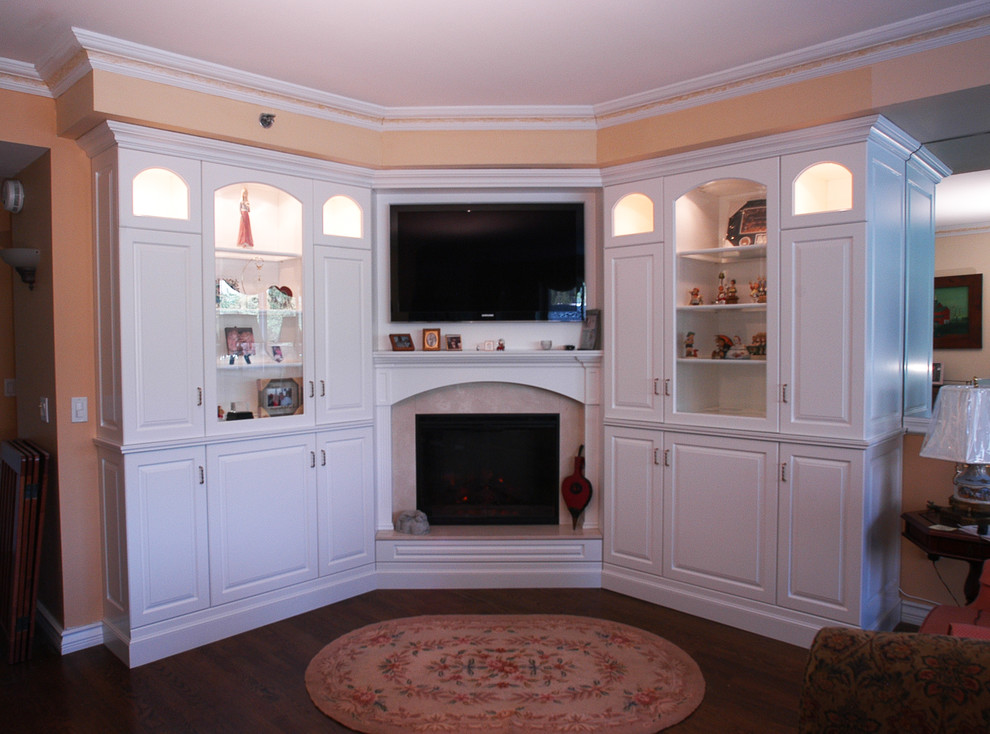 White Wall Unit - Traditional - Living Room - New York - by Artisan ...
