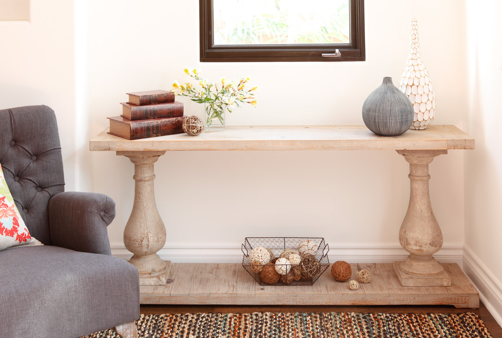 White-Washed Rustic/Neutral Console/Sofa Table - Rustic - Living Room ...
