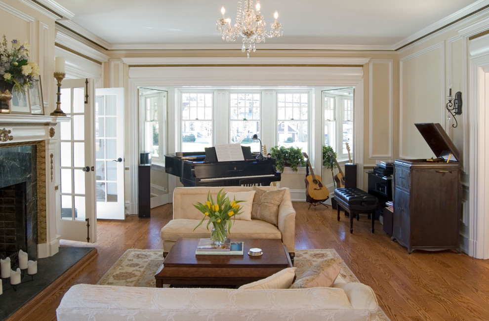 Whole House Renovation, Main Line Suburbs - Traditional - Living Room ...