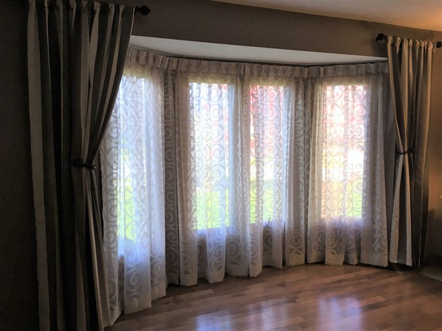 Window Treatments-Before & After - Transitional - Living Room - New ...