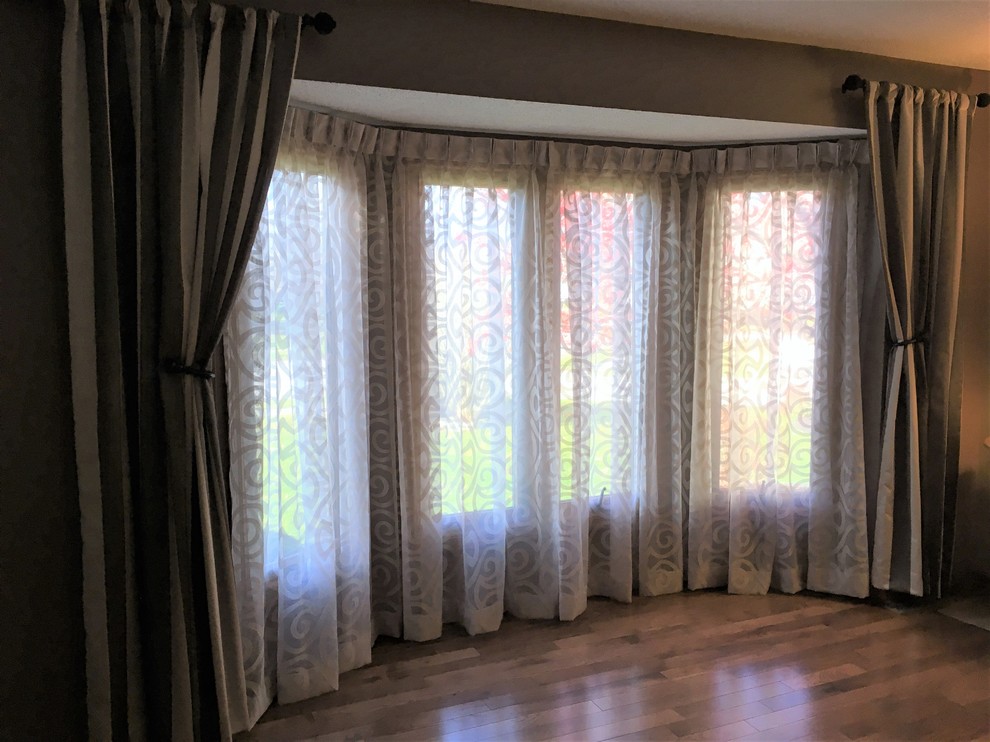 Window Treatments-Before & After - Transitional - Living Room - New ...