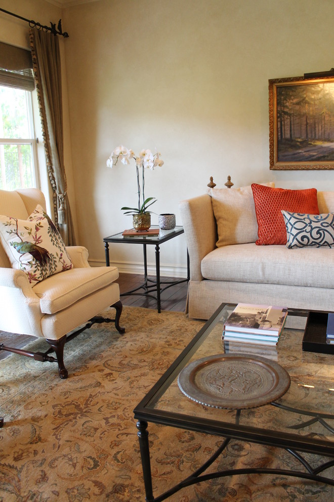 Wing Back Chair and High Back Sofa with Finials - Traditional - Living ...