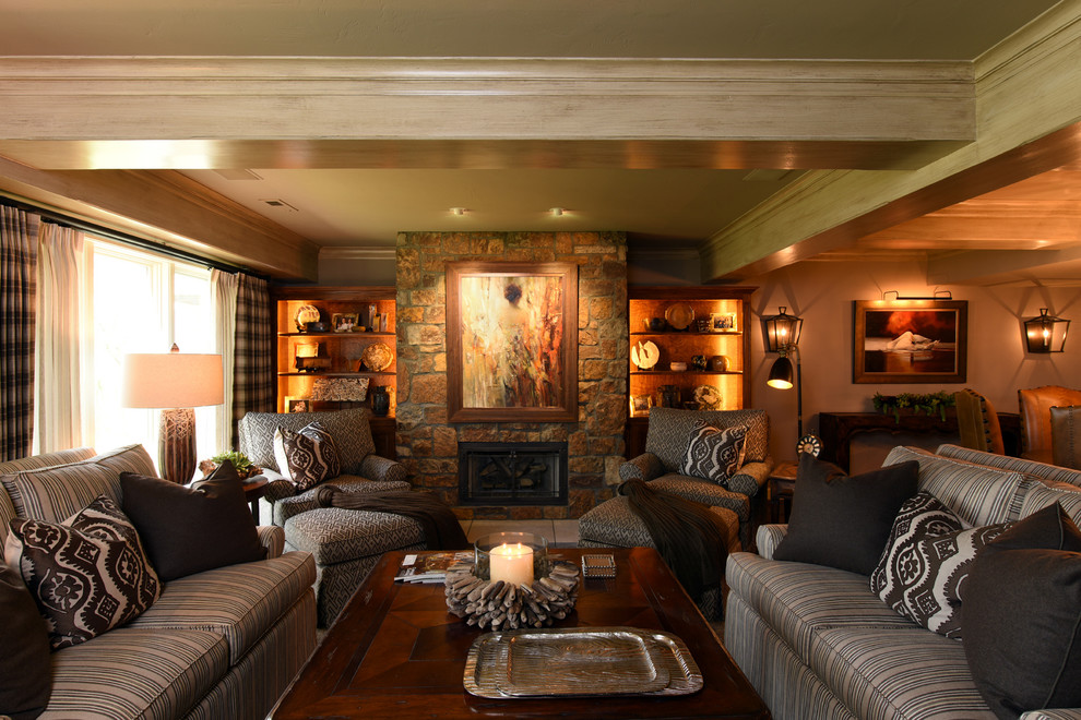 Wisconsin Living Room - Rustic - Living Room - Milwaukee - by Bergson ...