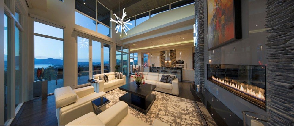 Wood & Stone - Contemporary - Living Room - Vancouver - by Bill Frame ...